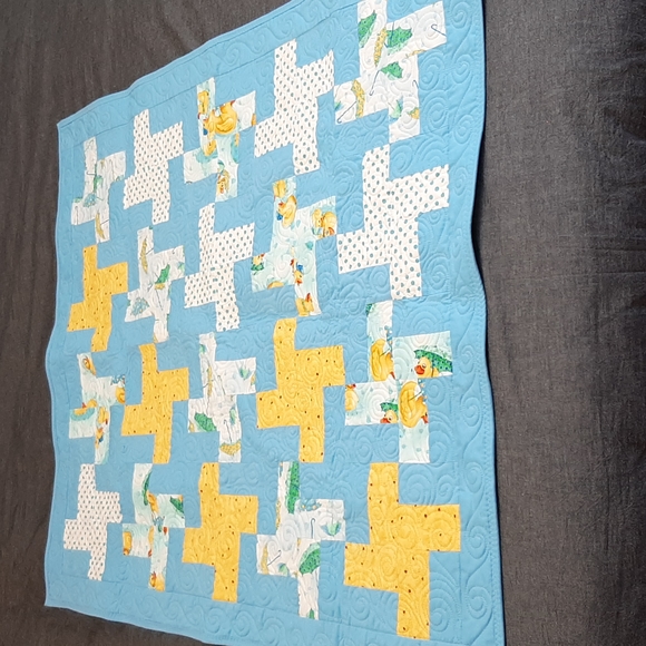 homemade | Bedding | Handmade Cribsize Quilt Flannel Backing 4x34 Ducks ...